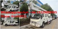 China factory sale best price forland 4*2 RHD 11m aerial bucket truck, hot sale forland 11m overhead working platform truck for sale