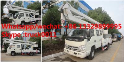 China factory sale best price forland 4*2 RHD 11m aerial bucket truck, hot sale forland 11m overhead working platform truck for sale