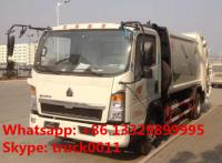 China HOWO light duty 4cubic meters garbage compactor truck for sale, factory sale best price HOWO refuse garbage truck for sale