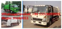 China HOWO light duty 4cubic meters garbage compactor truck for sale, factory sale best price HOWO refuse garbage truck for sale