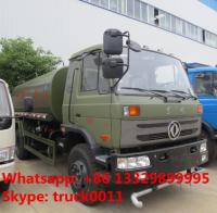 China 4*4 all wheels drive water tank, dongfeng 4*4 water sprinkling tanker truck for sale, best price cistern truck for sale