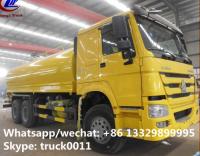 China SINO TRUK HOWO 6*4 LHD/RHD 20,000L carbon steel water truck for sale, HOWO 336hp 20m3 water truck for drinkling water for sale