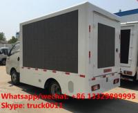 China forland 4*2 LHD diesel mobile digital LED billboard advertising truck for sale, best price Forland P6/P8 LED vehicle for sale