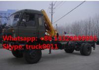 China DONGFENG 4x2 LHD/RDH 190HP diesel Folding Crane Truck 8tons-10tons for sale, cheapest price China 6.3tons truck crane for sale