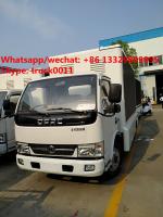 China Dongfeng 4*2 LHD mobile digital billboard LED advertising vehicle for sale,factory sale cheapest 130hp diesel LED truck for sale