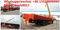 China hot sale best price dongfeng 8x4 LHD 14tons crane truck mounted crane, factory sale price dongfeng 14tons truck crane for sale