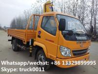 China China best price T-KING 4*2 2.5Tons cargo truck with crane for sale, factory direct sale price dump ttruck mounted crane for sale