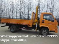 China China best price T-KING 4*2 2.5Tons cargo truck with crane for sale, factory direct sale price dump ttruck mounted crane for sale
