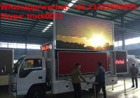 China Japan ISUZU brand 98hp diesel P6/P8 mobile LED billboard advertising truck for sale, hot sale ISUZU LED screen vehicle for sale