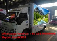 China Japan ISUZU brand 98hp diesel P6/P8 mobile LED billboard advertising truck for sale, hot sale ISUZU LED screen vehicle for sale