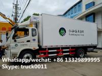 China FOTON 4*2 LHD 170hp refrigerated truck for RENHE Medicine group for sale, factory sale best price 10tons cold room truck for sale