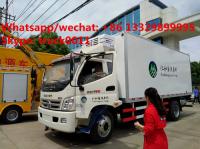 China FOTON 4*2 LHD 170hp refrigerated truck for RENHE Medicine group for sale, factory sale best price 10tons cold room truck for sale