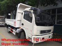 China hot sale dongfeng 4*2 LHD 120hp diesel dump tipper truck, 2020s best seller dongfeng mini 5tons dump truck for sale for sale