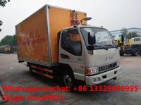 China JAC 4*2 LHD 5tons domestic gas canister transported van truck for sale, best price JAC inflammable gas transport vehicle for sale