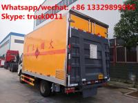 China JAC 4*2 LHD 5tons domestic gas canister transported van truck for sale, best price JAC inflammable gas transport vehicle for sale
