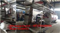 China cheapest price skid lpg gas tank with auto lpg gas dispenser for sale, CLW brand 10m3 skid lpg gas filling station for sale