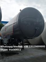 China China 3 BPW axles 50m3 road transported lpg gas trailer for sale, hot sale best price CLW Brand bulk lpg gas smitrailer for sale