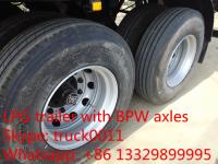 China China 3 BPW axles 50m3 road transported lpg gas trailer for sale, hot sale best price CLW Brand bulk lpg gas smitrailer for sale