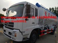 China best price 20m3 hydraulic poultry feed truck for sale, factory sale dongfeng LHD/RHD 10tons hydraulic feed pellet truck for sale