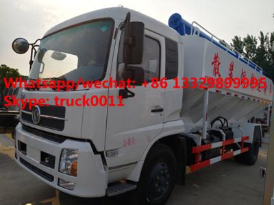China best price 20m3 hydraulic poultry feed truck for sale, factory sale dongfeng LHD/RHD 10tons hydraulic feed pellet truck for sale