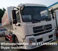 China best price 20m3 hydraulic poultry feed truck for sale, factory sale dongfeng LHD/RHD 10tons hydraulic feed pellet truck for sale