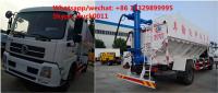 China best price 20m3 hydraulic poultry feed truck for sale, factory sale dongfeng LHD/RHD 10tons hydraulic feed pellet truck for sale