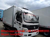 China FOTON AUMARKRHD 5tons refrigerated truck with CARRIER reefer for sale, factory sale best price FOTON CARRIER Van truck for sale