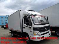 China FOTON AUMARKRHD 5tons refrigerated truck with CARRIER reefer for sale, factory sale best price FOTON CARRIER Van truck for sale