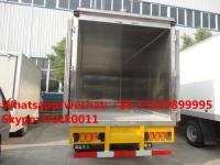 China ISUZU brand 4*2 LHD 3tons stainless steel refrigerator van truck for sale, factory sale ISUZU CARRIER reefer van truck for sale