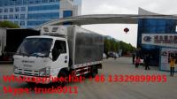 China ISUZU brand 4*2 LHD 3tons stainless steel refrigerator van truck for sale, factory sale ISUZU CARRIER reefer van truck for sale