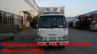 China ISUZU brand 4*2 LHD 3tons stainless steel refrigerator van truck for sale, factory sale ISUZU CARRIER reefer van truck for sale