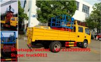 China hot sale best price DONGFENG aerial platform truck with bucket truck, scissor hydraulic aerial working platform truck for sale