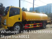 China factory direct sale ISUZU 700P 4*2 LHD/RHD water sraying truck, best price ISUZU 6-8m3 water carrier tank truck for sale for sale
