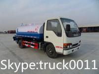 China Factory sale best price ISUZU 600P 120hp diesel 5,000Liters cistern truck, 2020s new ISUZU brand 4*2 LHD 5m3 water tank for sale