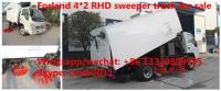 China factory sale best price RHD road sweeping vehicle manufacturer in China,good price CLW brand 4*2 RHD street sweeper for sale