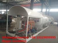 China Hot sale China supplier of mobile skid propane gas refilling station with digital scales, skid lpg tank with scale for sale