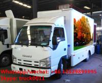 China customized Isuzu LHD mobile digital LED advertising vehicle for sale, best price P6 ISUZU mobile LED billboard truck for sale