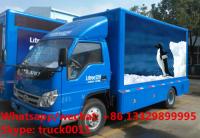 China cheapest price forland 4*2 LHD P6 mobile LED billboard advertising truck for sale, China good LED advertising truck for sale