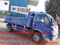 China 2020s best price Forland 4*2 RHD 4tons mini dump truck, factory sale best price Forland diesel dump tipper truck for sale