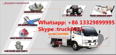 China China factory sale best price 5,000Liters oil dispensing truck, 2017s best seller dongfeng 4*2 LHD 5m3 fuel tank truck for sale