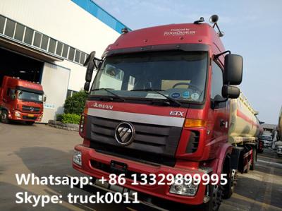 China good price and high quality 8*4 foton 27000L to 30000L mobile refueling truck, Factory sale FOTON AUMAN oil tank truck for sale