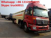 China good price and high quality 8*4 foton 27000L to 30000L mobile refueling truck, Factory sale FOTON AUMAN oil tank truck for sale