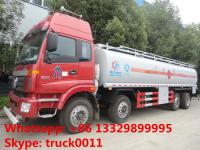 China good price and high quality 8*4 foton 27000L to 30000L mobile refueling truck, Factory sale FOTON AUMAN oil tank truck for sale