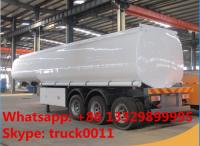 China 42000L diesel gasoline fuel transport tanker trailer 42m3 tanzania oil tanker semi trailer, CLW triple axles fuel tank t for sale