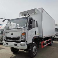 China Low Maintenance and high quality Cold Room Storage Vehicle HOWO 4*4 5tons 7tons refrigerated van truck for East Africa for sale