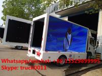 China China famous JAC brand 4*2 P6 outdoor mobile LED advertising truck for sale, hot sale JAC P6 LED billboard vehicle for sale