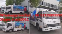 China best price new customized Mobile LED advertising truck for VIVO Mobile Phone for sale, FAW P6 LED billboard truck for sale