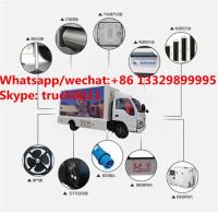 China new ISUZU 4*2 LHD mobile LED billboard advertising truck with 3 sides P6 LED screen, hot sale LED colorful screen truck for sale