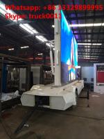 China Factory sale mobile up-straight LED billboard advertising semitrailer, outdoor mobile LED displays billboard vehicle for sale