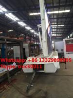 China Factory sale mobile up-straight LED billboard advertising semitrailer, outdoor mobile LED displays billboard vehicle for sale